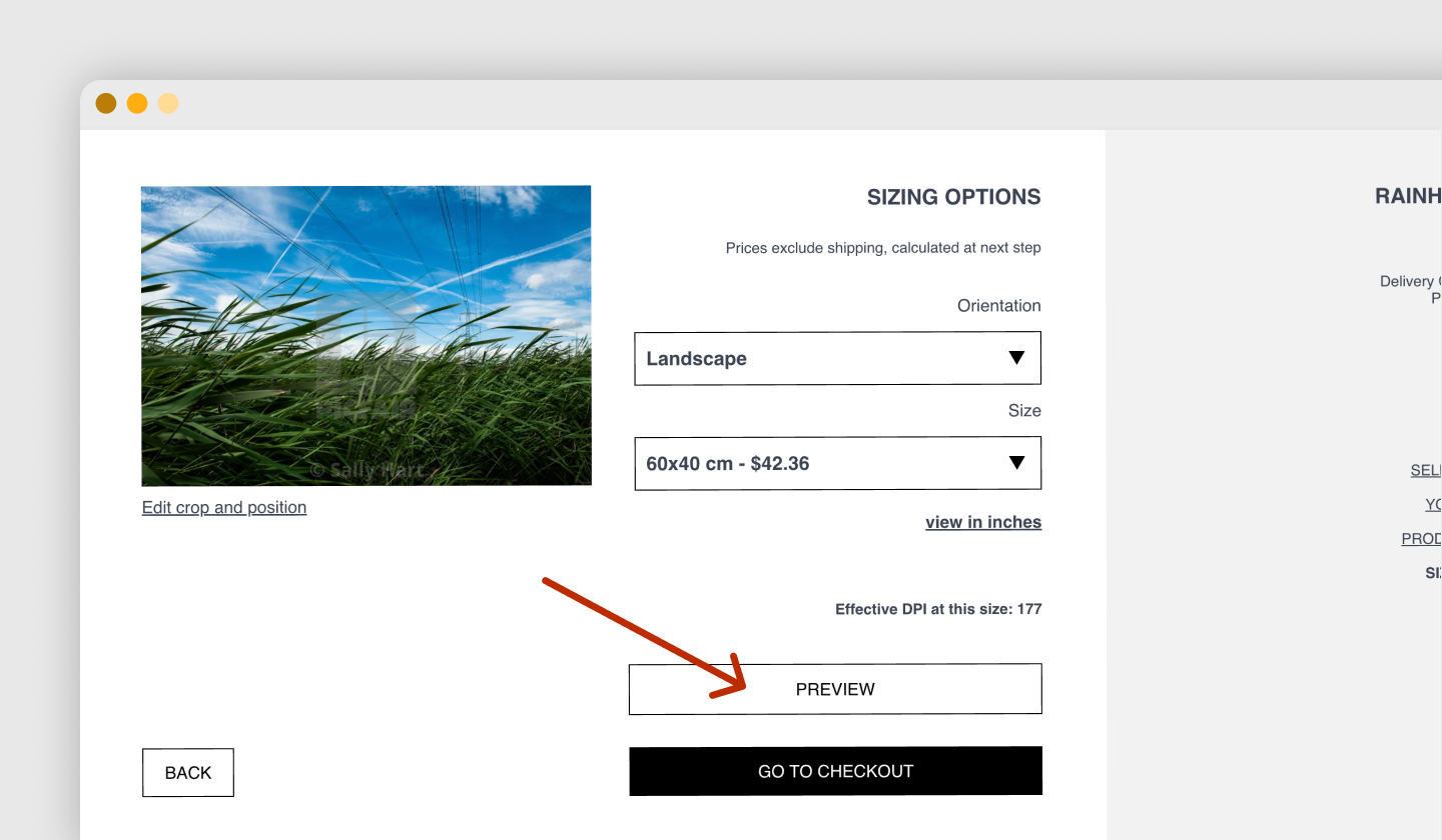 Buying prints on Picfair stores: previewing, ordering and checking-out ...